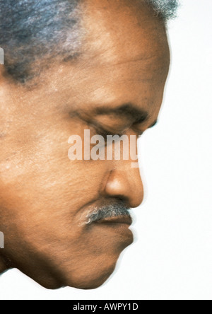 side view of sad senior man hand Stock Photo - Alamy