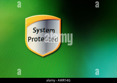 Screenshot, Computer Warning, System Protected Stock Photo - Alamy