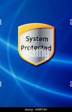 Screenshot, Computer Warning, System Protected Stock Photo - Alamy