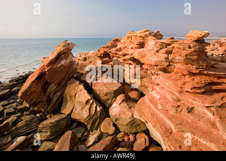 Coast near Gantheaume Point, rock formations, Broome, Western Australia ...