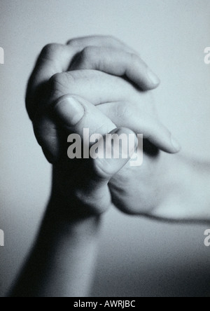 High angle shot of a person's hand closing a cardboard box Stock Photo ...