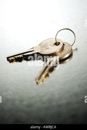 Close-up of key rings Stock Photo - Alamy