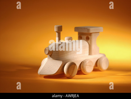Wooden toy train locomotive engine designed for young children Stock ...