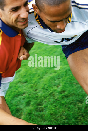 Portrait of two soccer players Stock Photo - Alamy