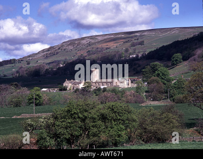 Marrick Priory remains Swaledale near Richmond North Yorkshire Stock ...