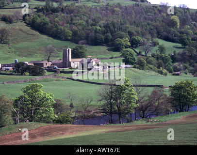Marrick Priory remains Swaledale near Richmond North Yorkshire Stock ...