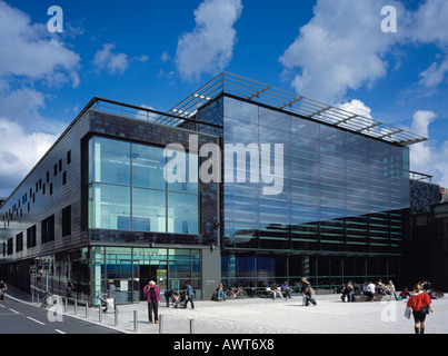 West wall of Jubilee library Brighton covered with ceramic tiles ...