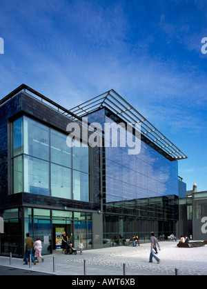 West wall of Jubilee library Brighton covered with ceramic tiles ...
