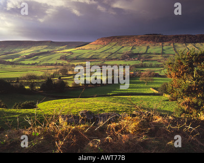 Winter storm Great Fryupdale North Yorkshire Moors National Park ...