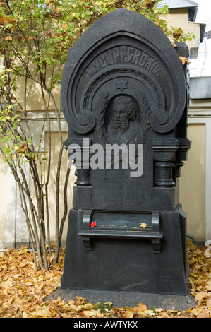 Grave in the Tikhvin Cemetery of the Aleksandr Nevsky Monastery in St ...