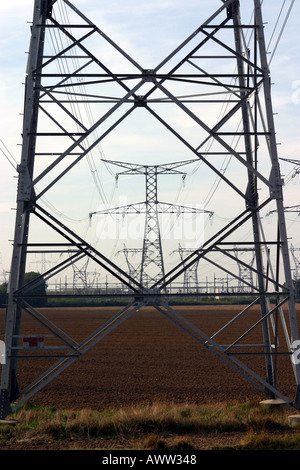 Nuclear plant somewhere in France. Sky is dark and dramatic. Copyspace ...