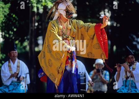 The Kagura Dance performance at Michinoku Entertainment festival of ...