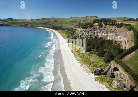 Long Beach near Dunedin South Island New Zealand aerial Stock Photo - Alamy