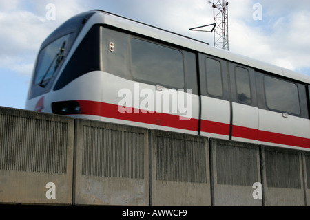 Light Rail Transport LRT track of Rapid KL. Malaysia, Kuala Lumpur. 02 ...