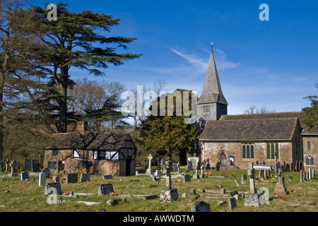 St Nicolas Church Itchingfield Barns Green West Sussex Stock Photo - Alamy