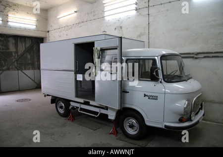 Prison transport van, former Stasi prison, Hohenschönhausen Memorial ...