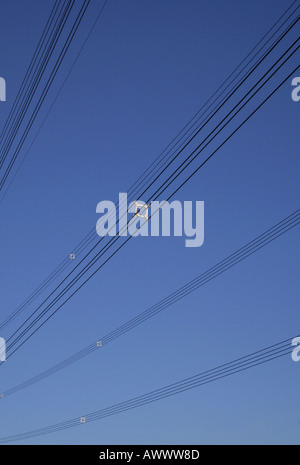 Power Lines, Brecon Beacons, Wales, UK Stock Photo - Alamy