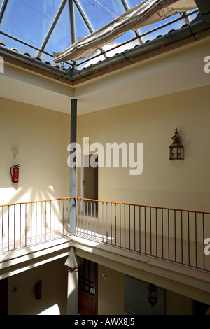 First floor landing in interior of Lissan House home of Hazel Dolling ...