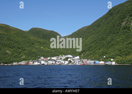 Grey River Newfoundland A view of the Outport Village From the Hills ...