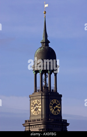 Tower of St Michaelis Church Hamburg Germany Europe Stock Photo - Alamy