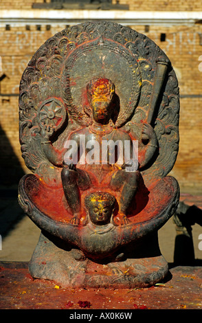 Vishnu and Garuda sculpture, Changu Narayan temple, oldest Hindu temple ...