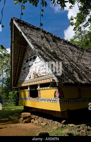 traditional Bai of Palau, the men's house, Babeldaob, Palau, Oceania ...