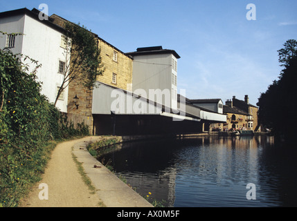 Botany Bay mill by the Leeds Liverpool canal at Chorley. A former Stock ...