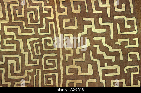 Woven raffia textile from The Democratic Republic of Congo formerly ...
