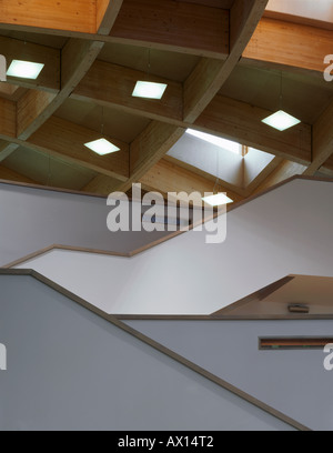 the core at the eden project interior with roof and stairs Stock Photo ...