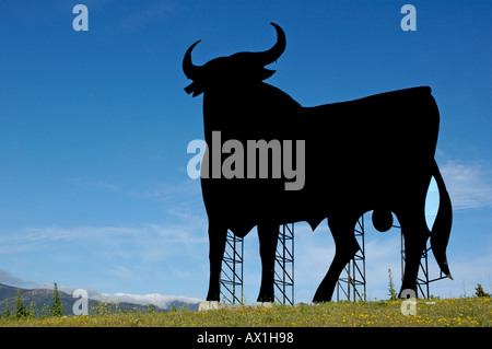 Osborne Bull, the unofficial national symbol of Spain, dominating the ...