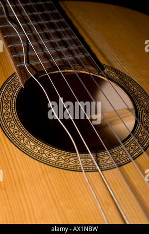 Guitar with broken string Stock Photo - Alamy