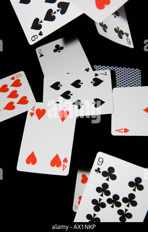 Vertical shot of playing cards Stock Photo - Alamy