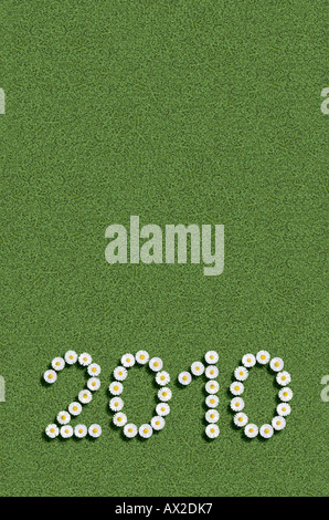 year 2010 written with flowers Stock Photo - Alamy