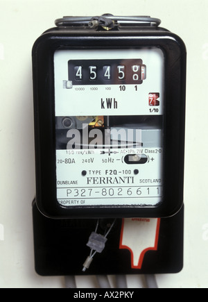Kilowatt hour electric meter Stock Photo - Alamy