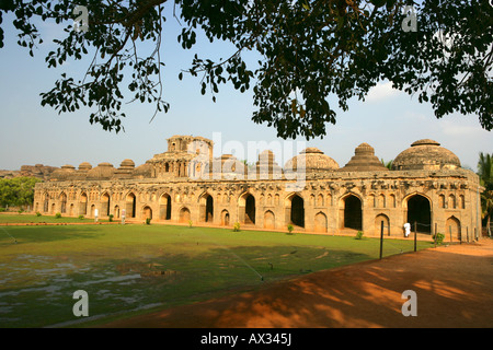 royal elephant stables in Hampi, Karnataka, India, Asia Stock Photo - Alamy