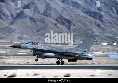 Danish F-16 Fighter Jet on a truck, Copenhagen, Denmark Stock Photo ...
