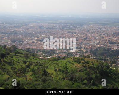 Overview of Blida town from the Chrea road - North Algeria Stock Photo ...