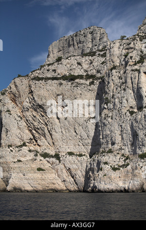Stock photograph of the Calanques limestone cliffs between Cassis and ...