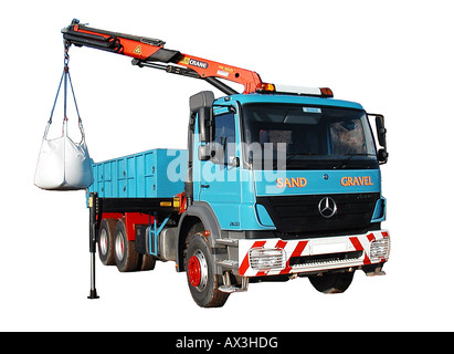 hiab crane truck lorry heavy lift gib hydraulic Stock Photo - Alamy