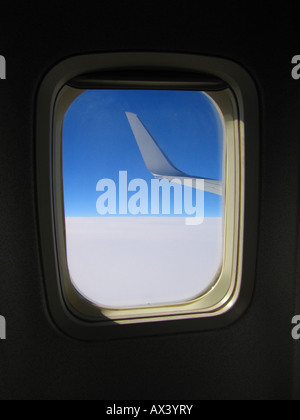 Boeing 737 interior view during flight, Ryanair Irish low cost airline ...