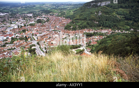 Comte Poligny cheese Jura Franche Comté France Stock Photo - Alamy
