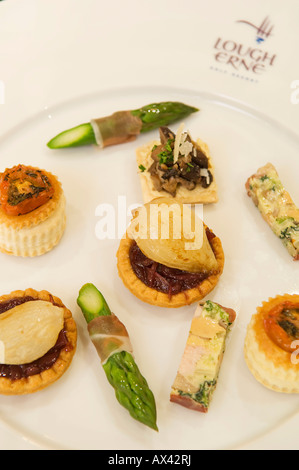 A selection of canapes fine dining Stock Photo - Alamy