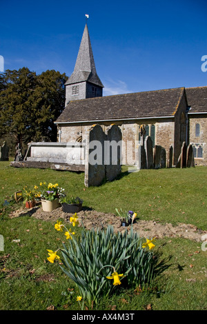 St Nicolas Church Itchingfield Barns Green West Sussex Stock Photo - Alamy