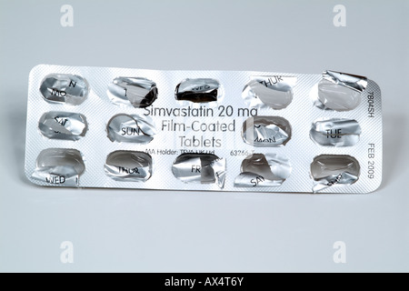 Empty and Full Calendar Drug Blister Packs Stock Photo - Alamy