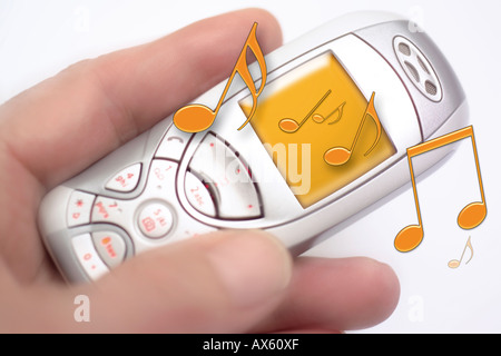 Close up of hands playing mobile gaming on smartphone for digital ...