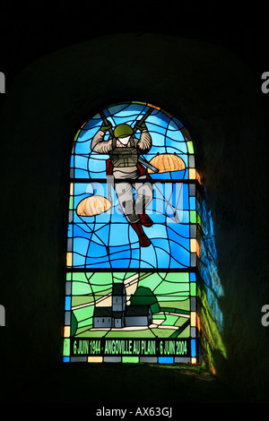 Stained glass window to the American Paratroopers who treated injured ...