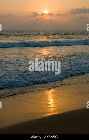 Sunset on Varkala beach, Kerala, India Stock Photo - Alamy