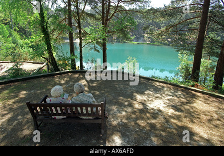 The Blue Pools in Dorset Britain UK Stock Photo - Alamy