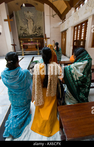 Indian Women Praying in Coonan or Holy Cross Catholic Church in ...