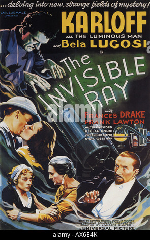 THE INVISIBLE RAY, Boris Karloff, Bela Lugosi, 1936 Stock Photo - Alamy